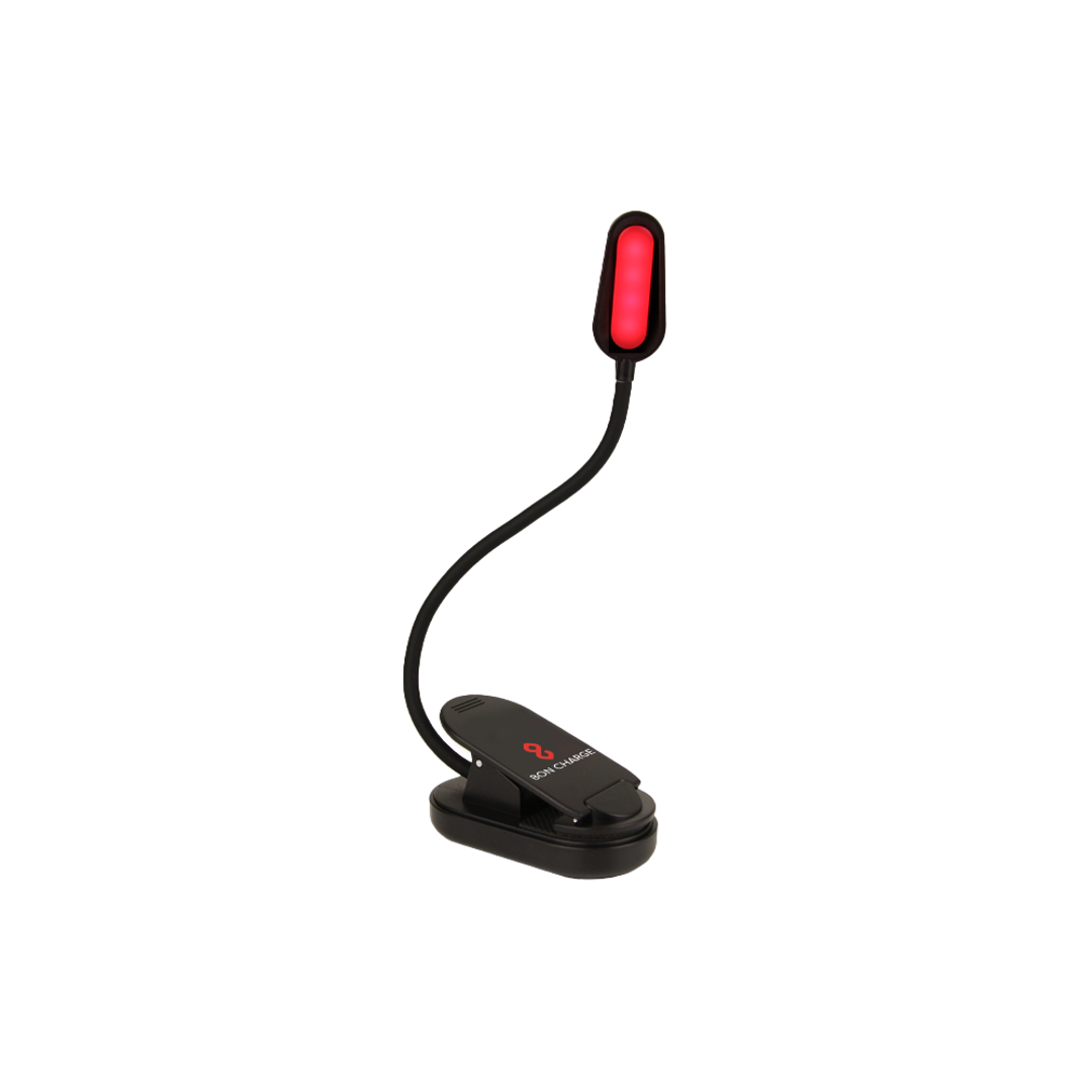 Red Light Book Light | Clip on Book Light | BON CHARGE – Bon Charge